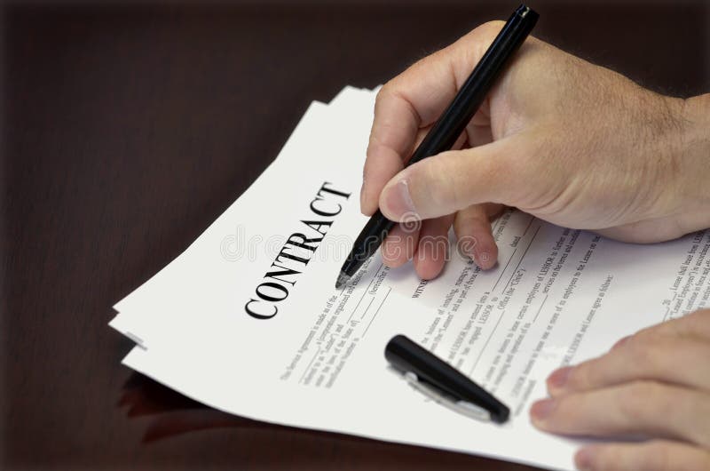 Signing Contract stock photo. Image of give, name, signing - 4749194
