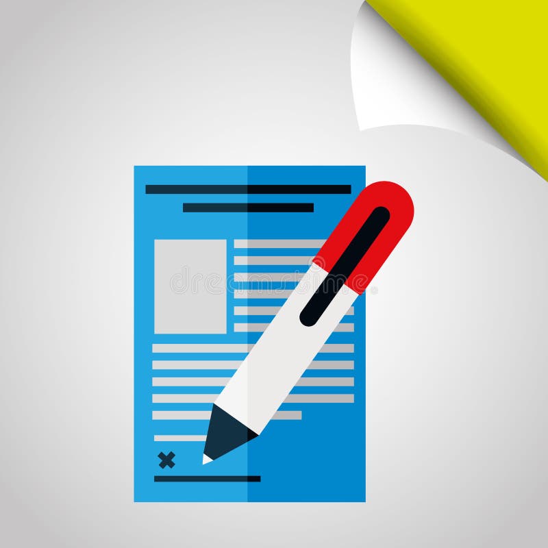 Signing contract design stock illustration. Illustration of deal - 69494916