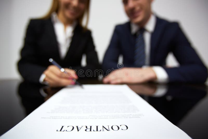 Signing contract stock photo. Image of deal, contract - 31601376