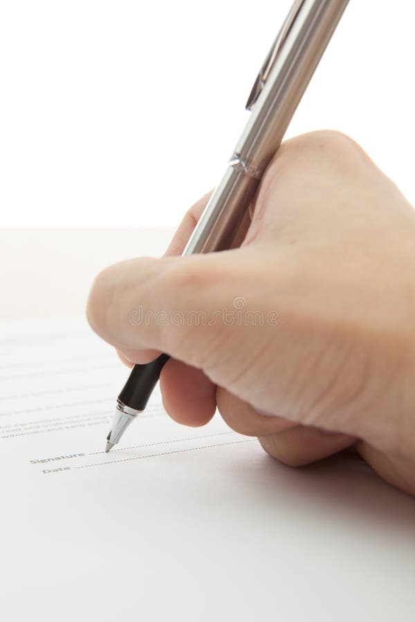 Signing contract stock photo. Image of commercial, paperwork - 32596632