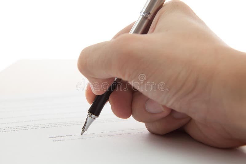 Signing contract stock image. Image of fountain, contract - 32596649
