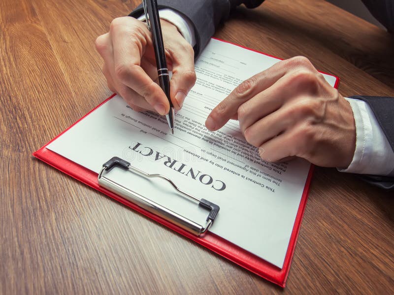 Signing document stock photo. Image of holding, conceptual - 30602534