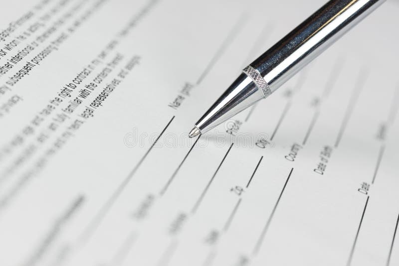 Signing contract stock image. Image of sign, management - 232355471