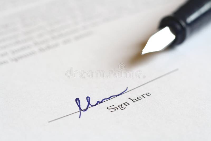 Signing a deal stock photo. Image of finance, meeting - 25423624