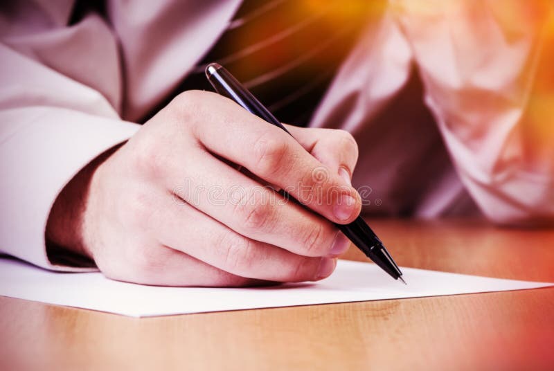 Signing the document stock image. Image of concept, sitting - 34178159