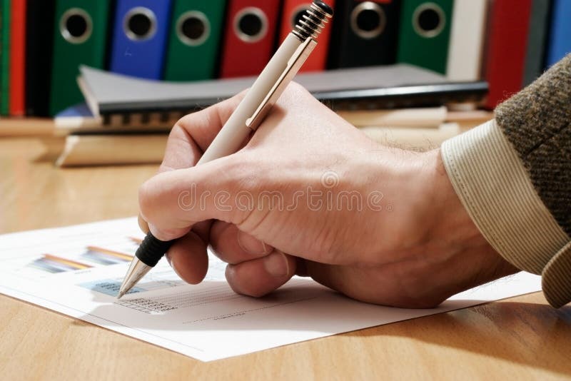 Signing document stock photo. Image of signing, subscribing - 30558400