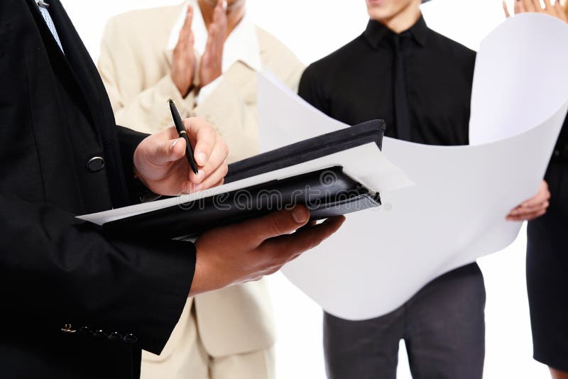Signing a document stock photo. Image of businesspeople - 77407432