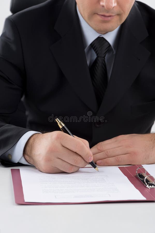 Signing documents. stock photo. Image of person, people - 33521150
