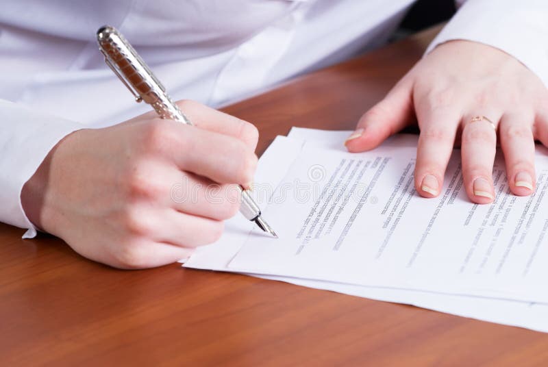 Signing document stock image. Image of business, legal - 5248429