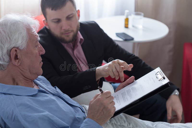 Signing Last Will and Testament Stock Photo - Image of retirement ...