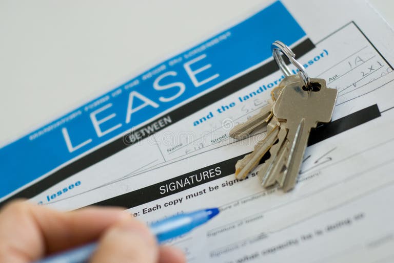 Signing a lease stock photo. Image of landlord, reading - 28161118