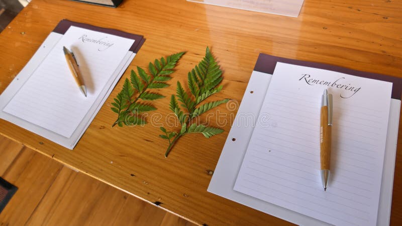 Signing of Memorial Book at a Funeral Stock Image - Image of books ...