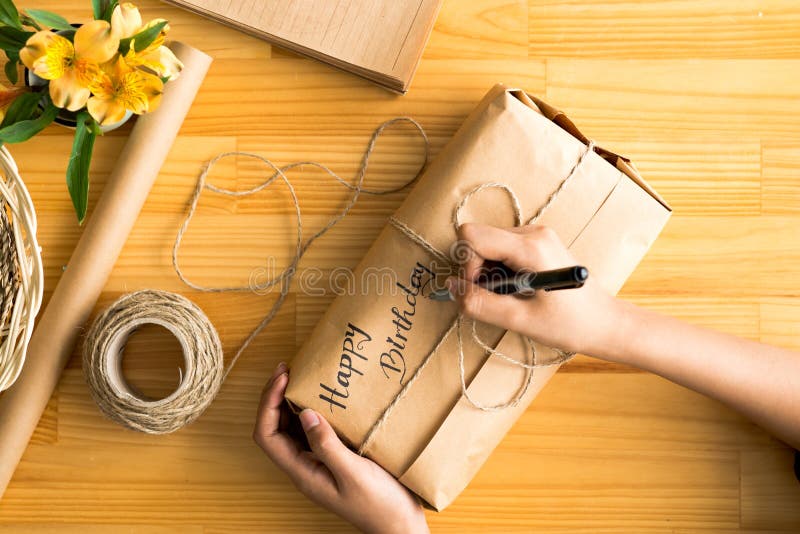 Man Signing To Package he Received Stock Image - Image of courier ...