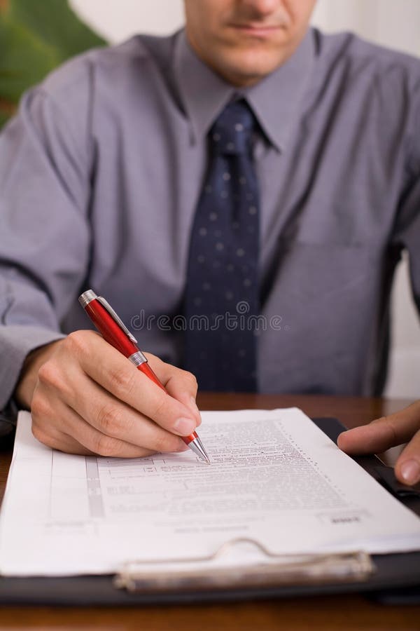 Signing papers stock photo. Image of business, mortgage - 3402968