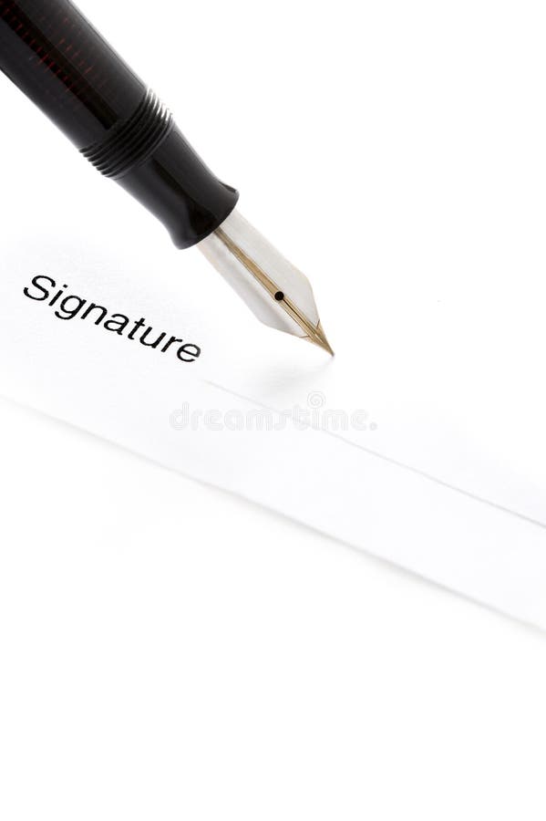 Signing a signature stock image. Image of cutouts, signature - 24811955