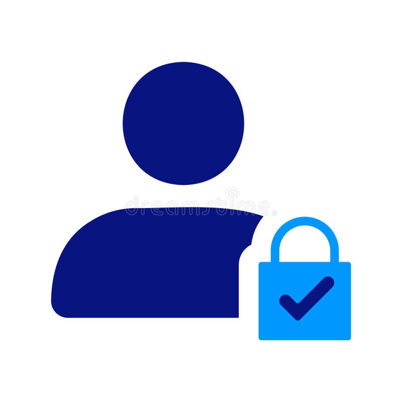 Signing Up and Logging in Private Account Stock Illustration ...