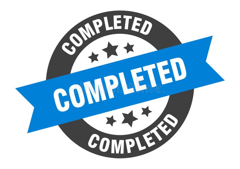 Signo Completado. Sello De Cosecha Redondeada. Ilustración del Vector ...