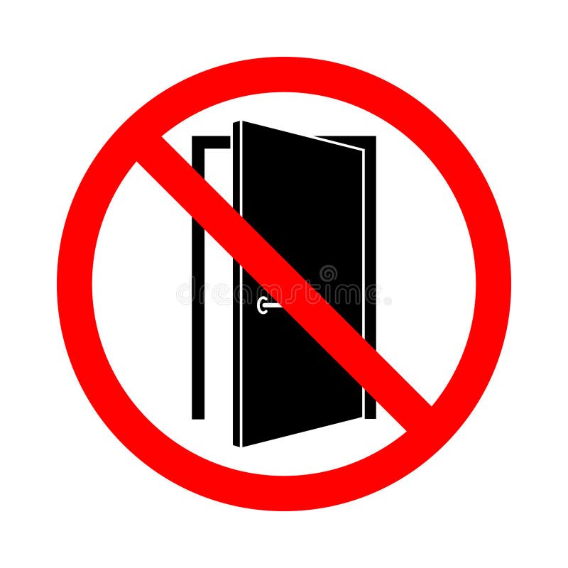 Mantener El Símbolo Cerrado De La Puerta Aislado En Fondo Transparente ...