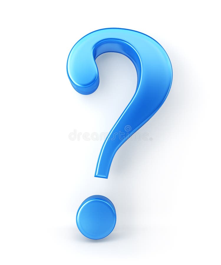 Signo De Interrogación Azul Stock de ilustración - Ilustración de idea ...