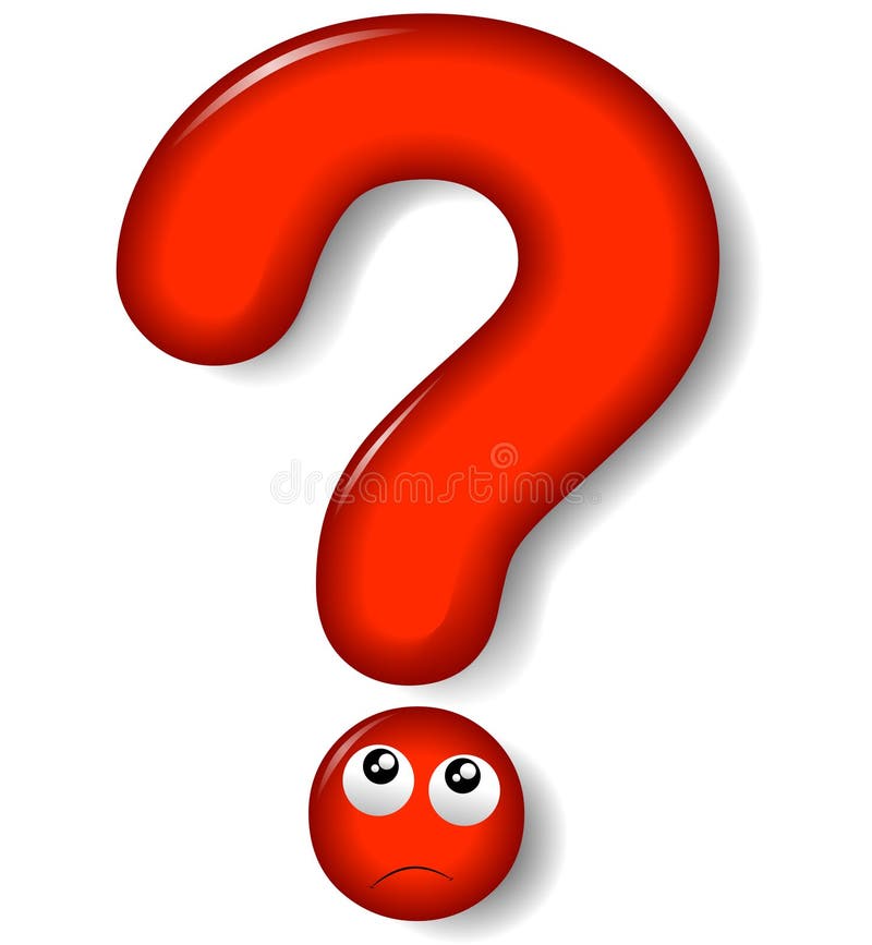 Signo De Interrogación Rojo Ilustración del Vector - Ilustración de ...