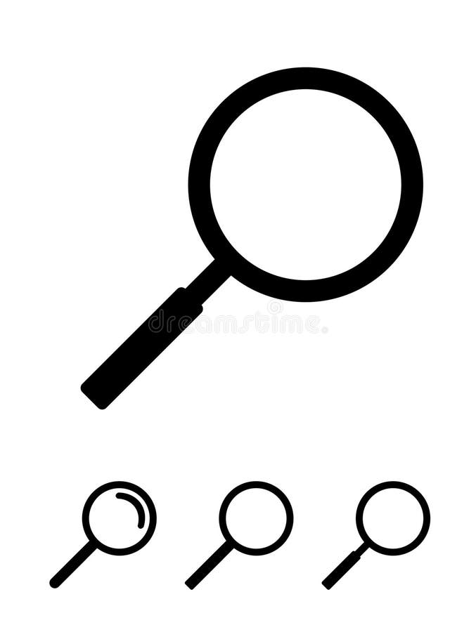 Signo De Lupa O De Lupa Del Vectores Del Icono De Lupa. Ilustración del ...