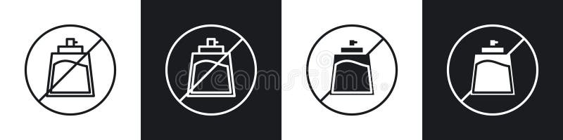 Signo de perfume prohibido ilustración del vector. Ilustración de icono ...