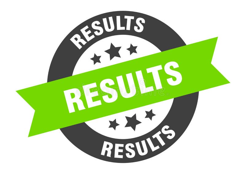 Nuevo Signo De Resultados Conjunto De Etiquetas De Cinta Redonda Sello ...