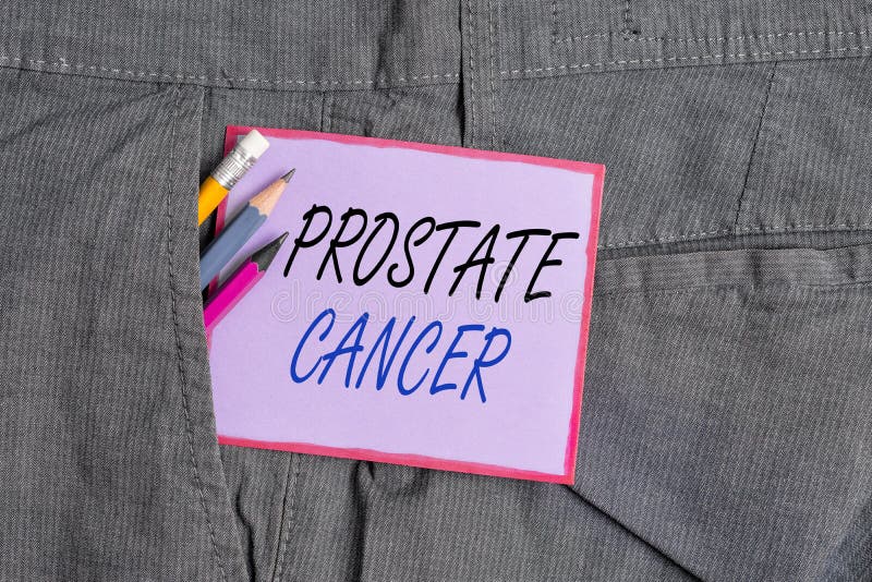 Signo De Texto Que Muestra Cáncer De Próstata Desarrollo Fotográfico