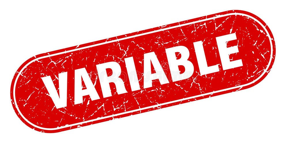 Signo De Variable. Marca De Grifo Variable. Ilustración del Vector ...