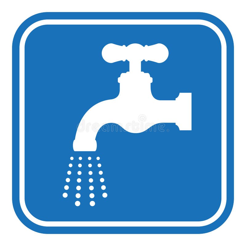 Signo De Vector De Grifo De Agua Ilustración del Vector - Ilustración ...