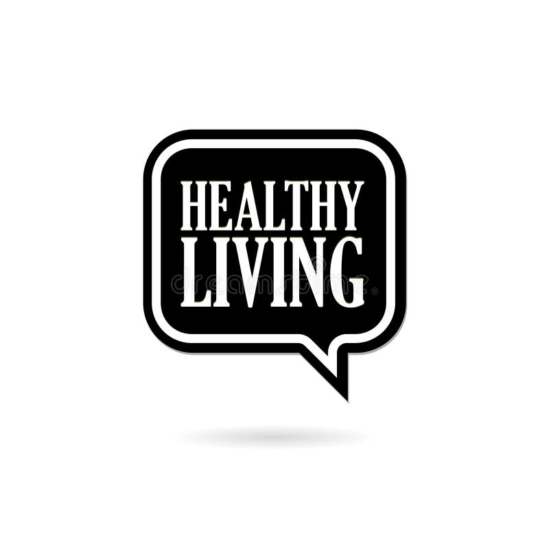 Signo De Vida Saludable Sobre Fondo Blanco Ilustración del Vector ...