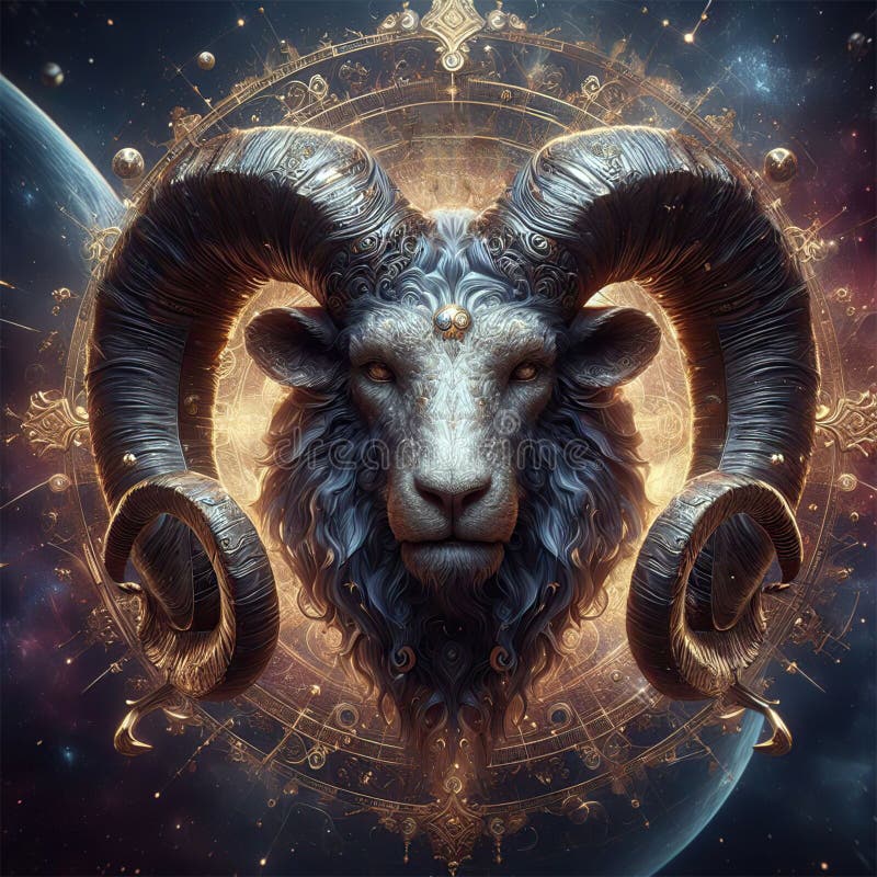 Signo De Zodiac De Aries. Signo De Horoscopio De Aries Stock de ...