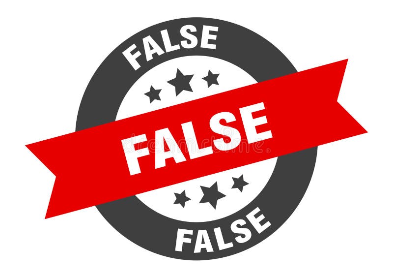 Signo falso ilustración del vector. Ilustración de redondo - 160382230