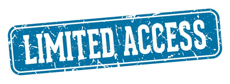 Signo Rectangular De Acceso Limitado. Marca De Acceso Limitado ...