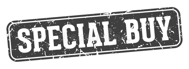 Signo Rectangular De Compra Especial. Sello De Compra Especial ...