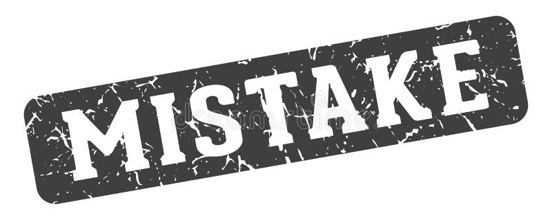 Signo Rectangular De Error. Marca De Error Ilustración del Vector ...