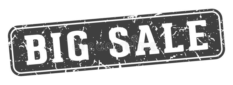 Signo Rectangular De Gran Venta. Sello De Venta Masiva Ilustración del ...