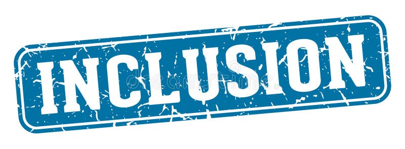 Signo Rectangular De Inclusión. Marca De Inclusión Ilustración del ...