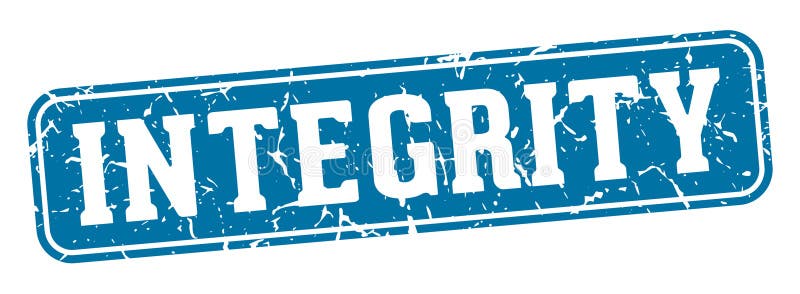 Signo Rectangular De Integridad. Marca De Integridad Ilustración del ...