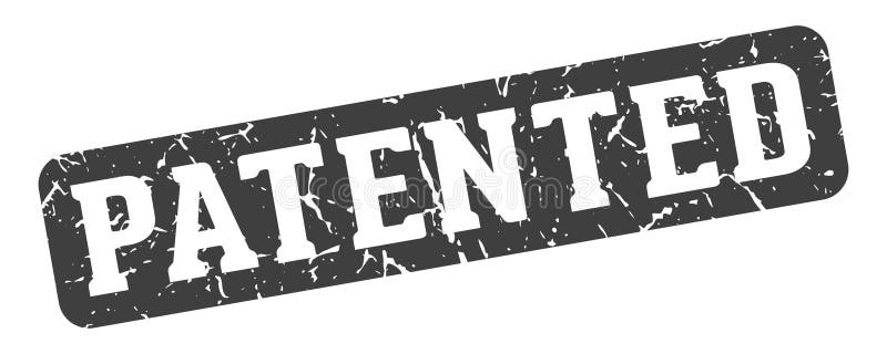 Signo Rectangular Patentado. Sello Patentado Ilustración del Vector ...