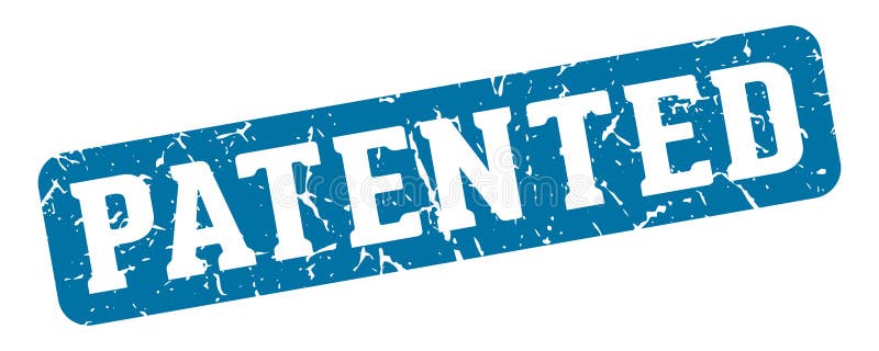 Signo Rectangular Patentado. Sello Patentado Ilustración del Vector ...