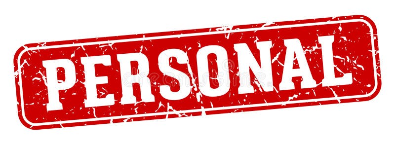 Signo Rectangular Personal. Sello Personal Ilustración del Vector ...