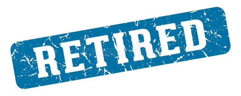 Signo Rectangular Retirado. Sello Retirado Ilustración del Vector ...