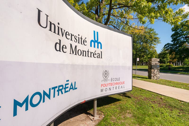Signo UDEM De La Universidad De Montreal Foto de archivo editorial ...