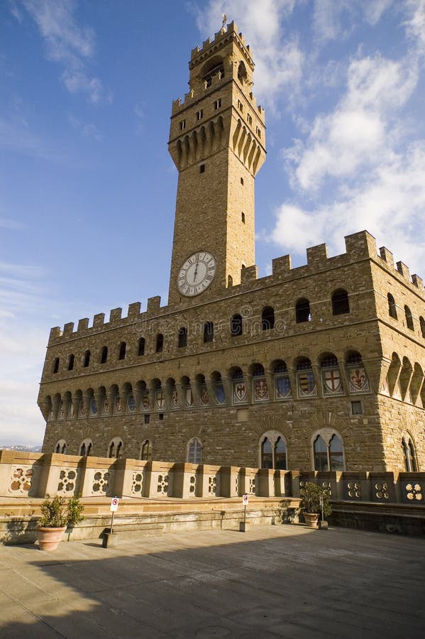 Palazzo Vecchio, Signoria Building (palazzo), Florence Stock Image ...