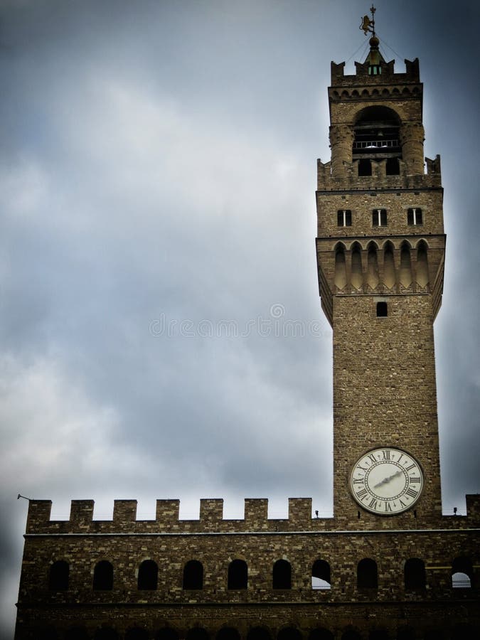 Signoria Palace stock photo. Image of florence, palazzo - 48093948