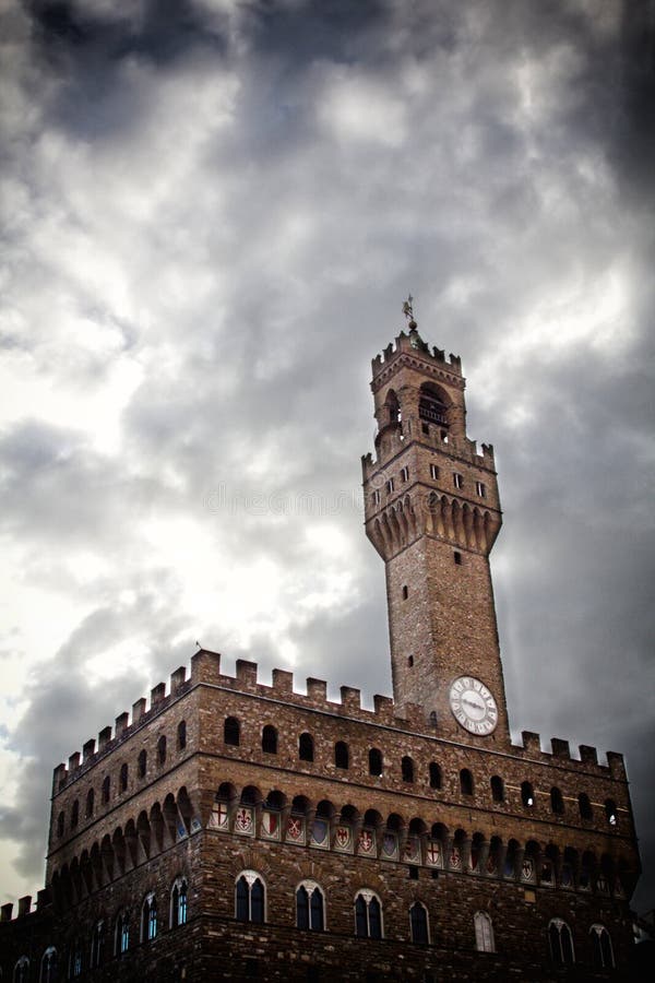 Signoria Palace stock photo. Image of culture, firenze - 48128644