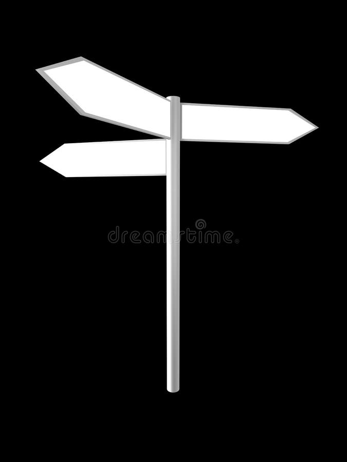 Four-way signpost stock photo. Image of guide, idea, multi - 2472038