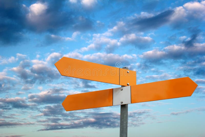 Signpost stock photo. Image of navigation, lost, blank - 22823882