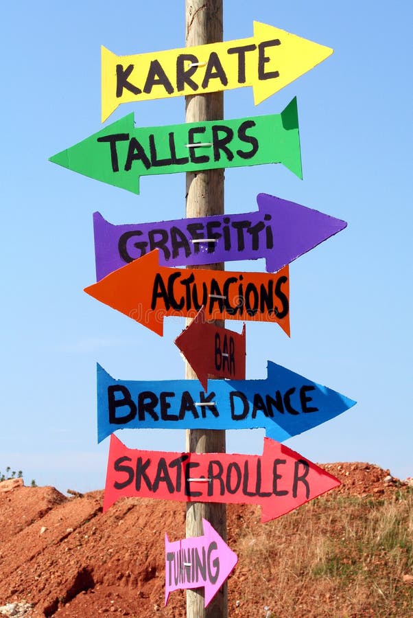Signpost stock photo. Image of direction, sign, festival - 274812